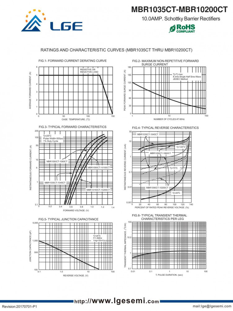 LGE MBR10100CT datasheet page 2