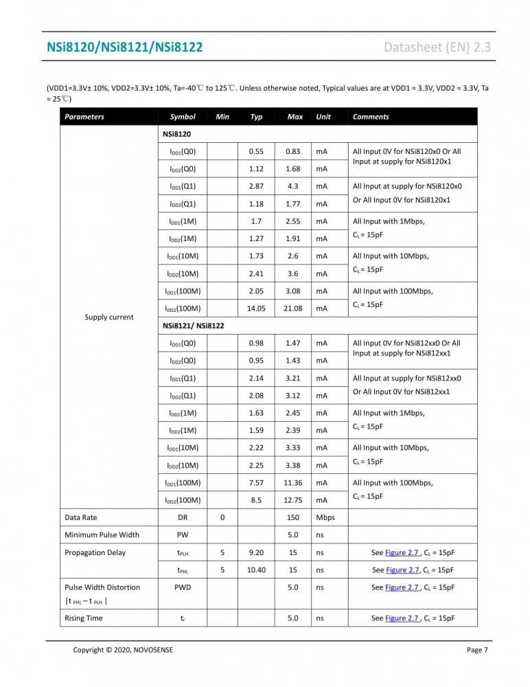 NSi8122N1 datasheet page 7