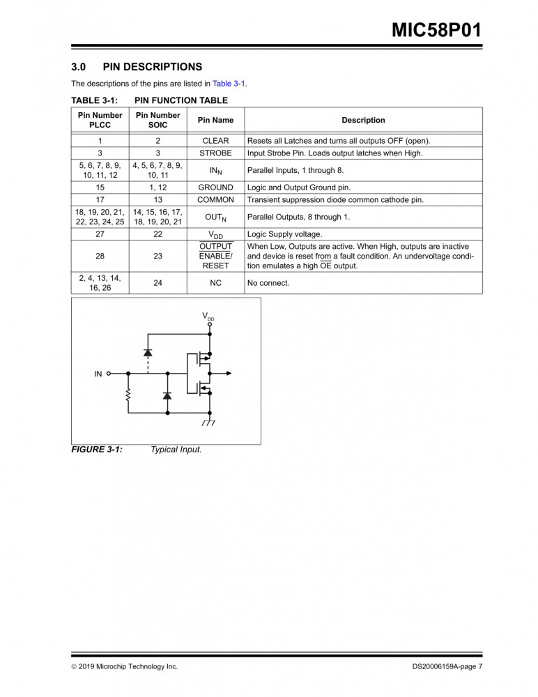 MIC58P01 datasheet page 7