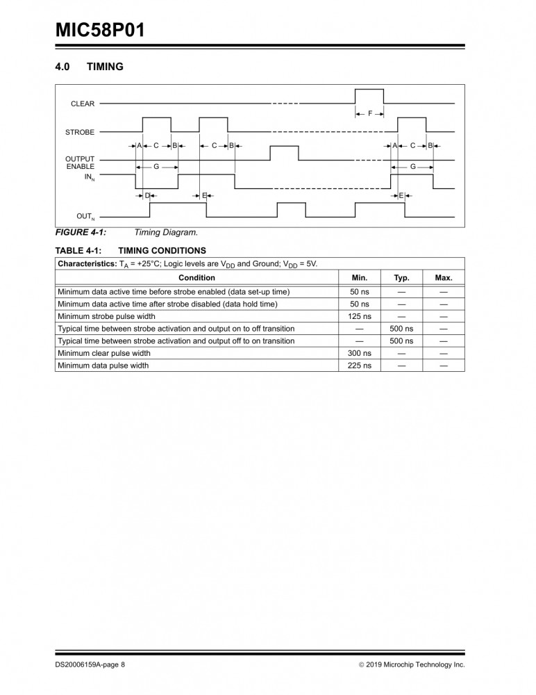 MIC58P01 datasheet page 8