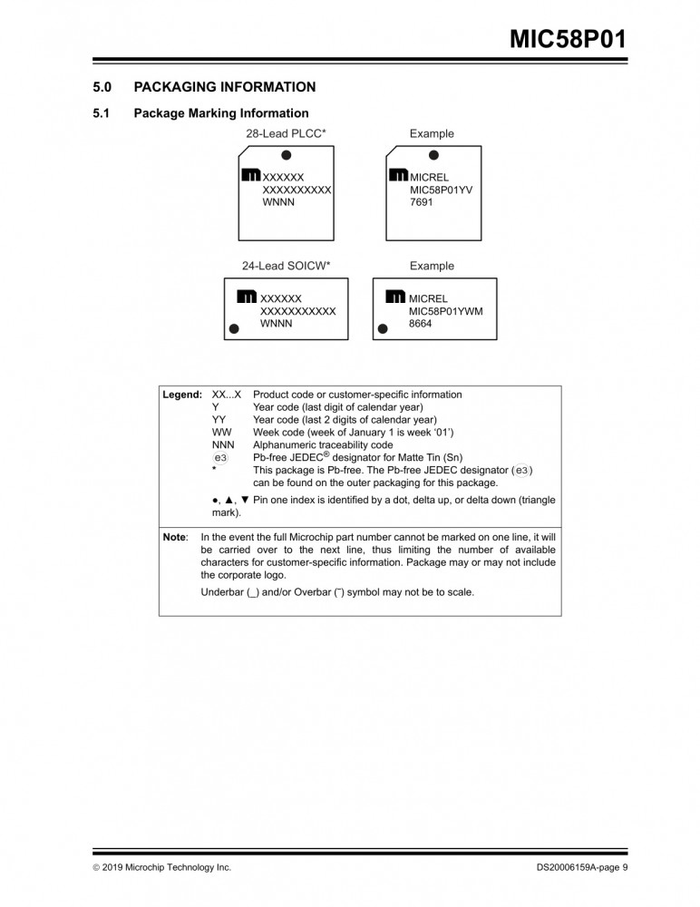 MIC58P01 datasheet page 9