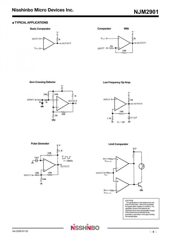 NJM2901 technical document page 4
