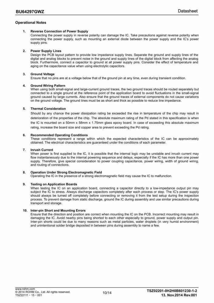 BU64297GWZ-TR datasheet page 10