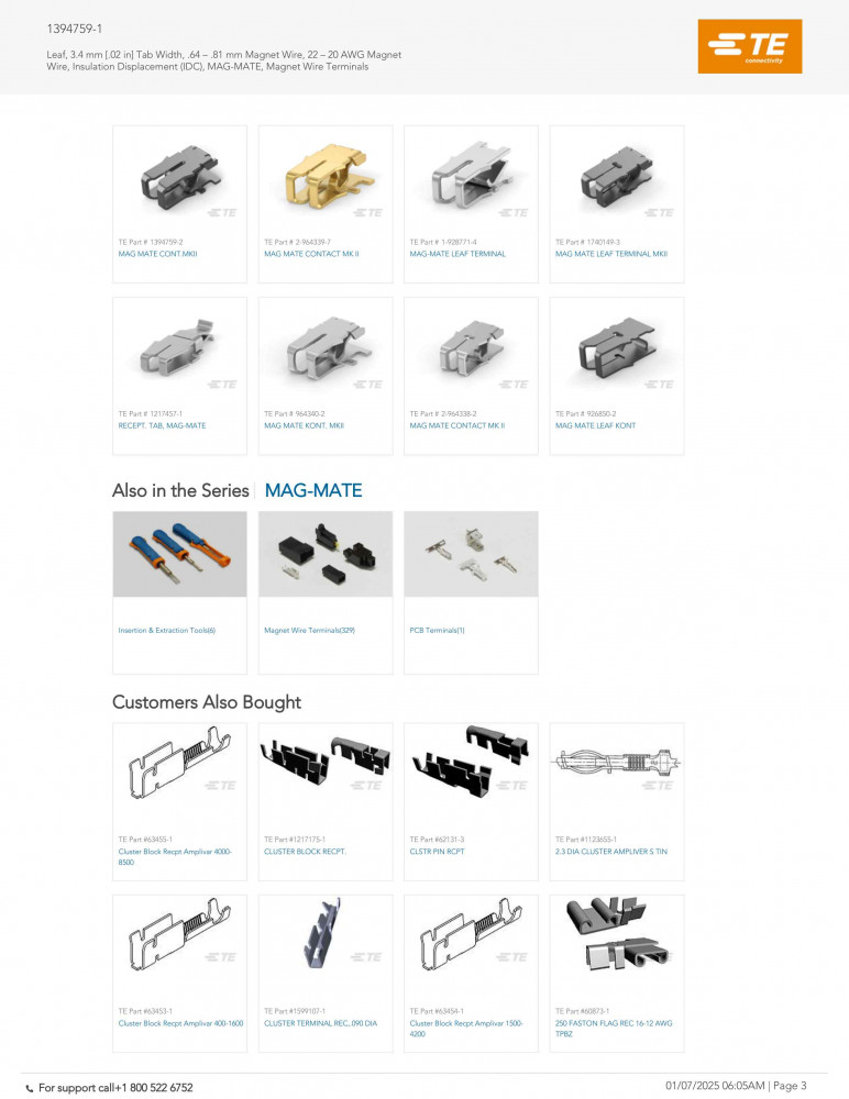 TE Connectivity 1394759-1 technical document page 3