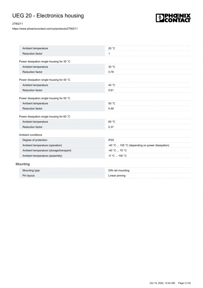 Phoenix Contact 2790211 technical document page 3
