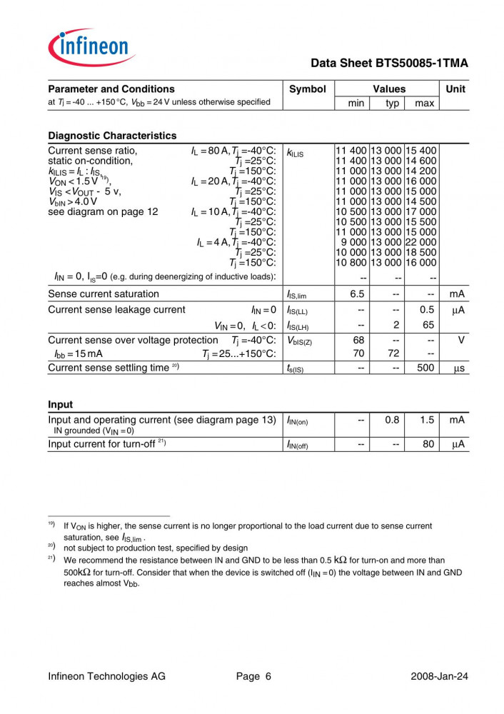 BTS50085-1TMA datasheet page 6