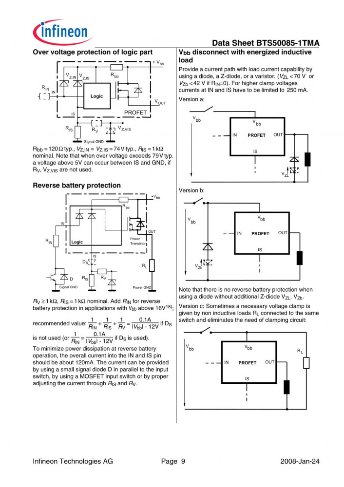 BTS50085-1TMA datasheet page 9