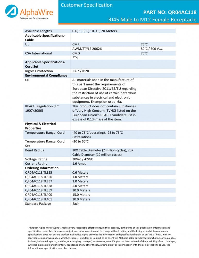 QR04AC118 TL356 technical drawing page 2