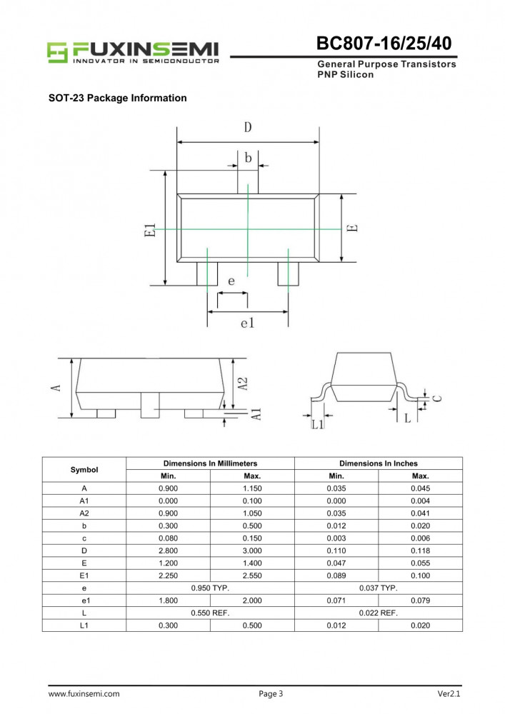 BC807-40 datasheet page 3