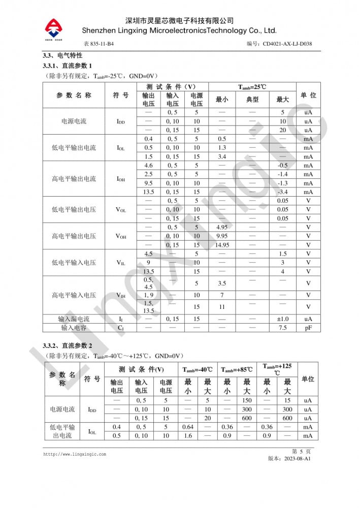 CD4021BM(LX) datasheet page 7