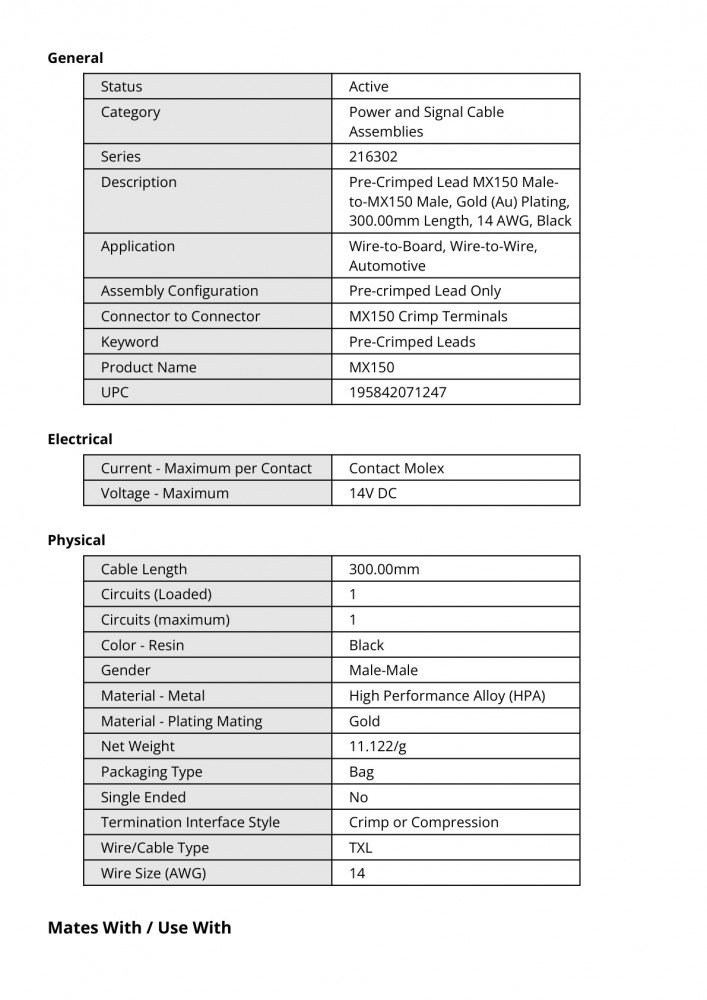 Product document preview, page 2