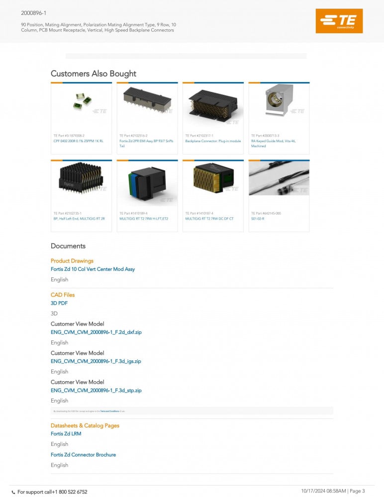TE Connectivity 2000896-1 technical document page 3