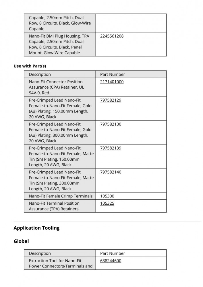 Nano-Fit product specification page 6