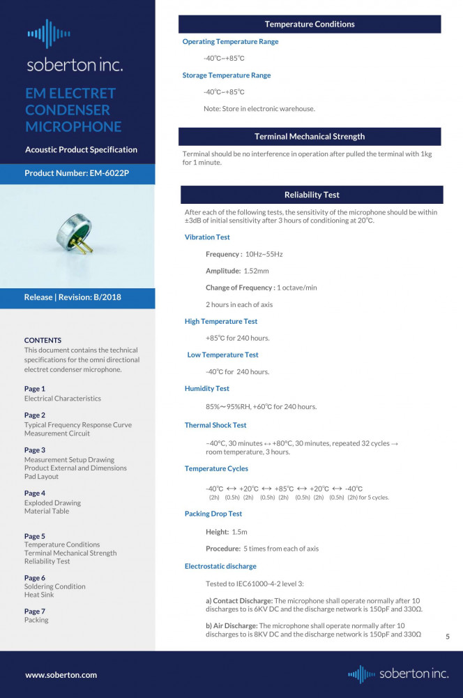 EM-6022P datasheet page 5