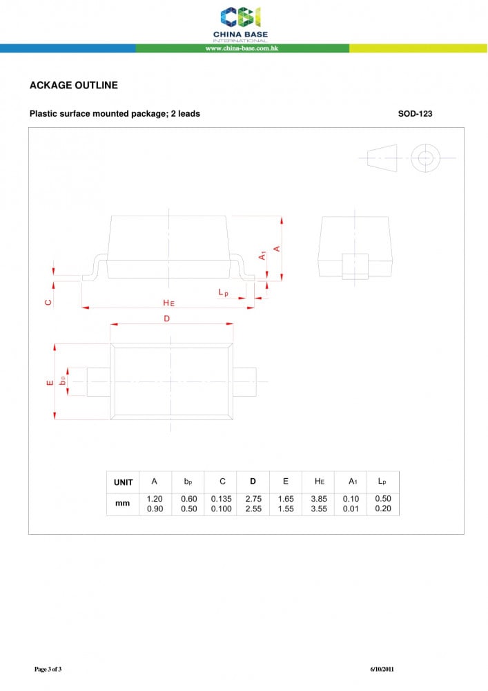 CBI SD103AW datasheet page 3