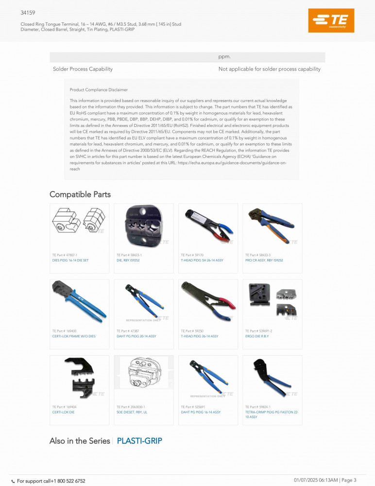 TE Connectivity 34159 technical document page 3