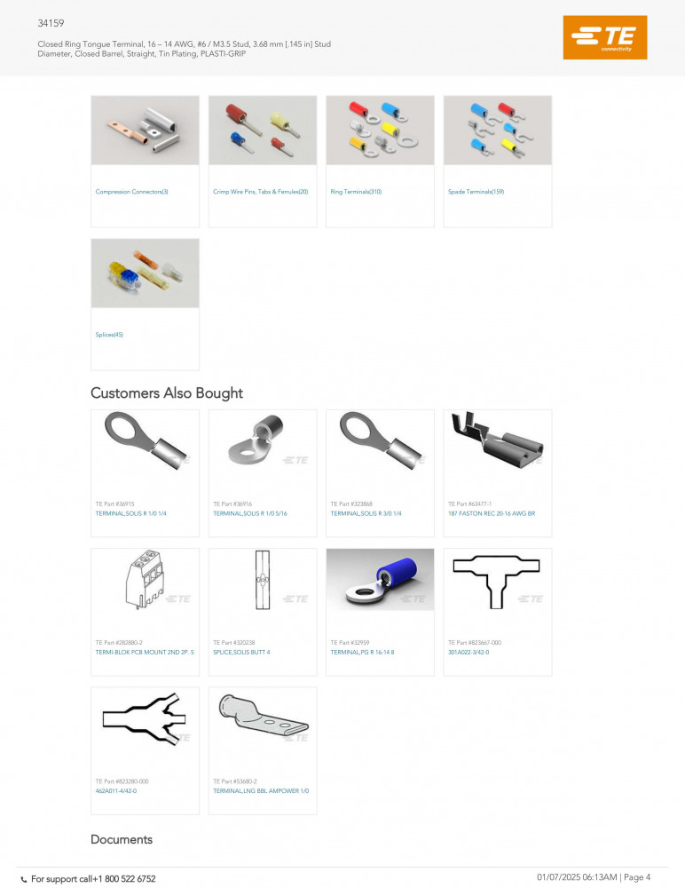 TE Connectivity 34159 technical document page 4