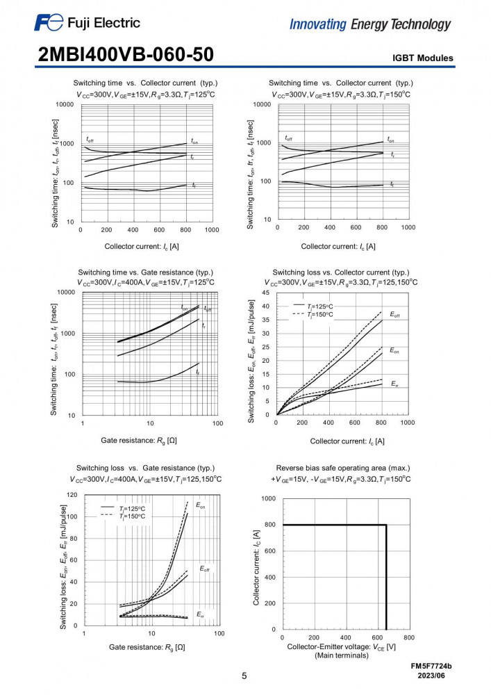 2MBI400VB-060-50 datasheet page 5