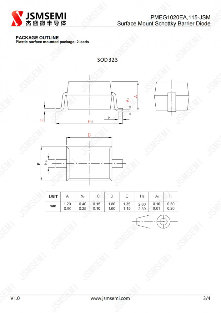 PMEG1020EA,115-JSM datasheet page 3