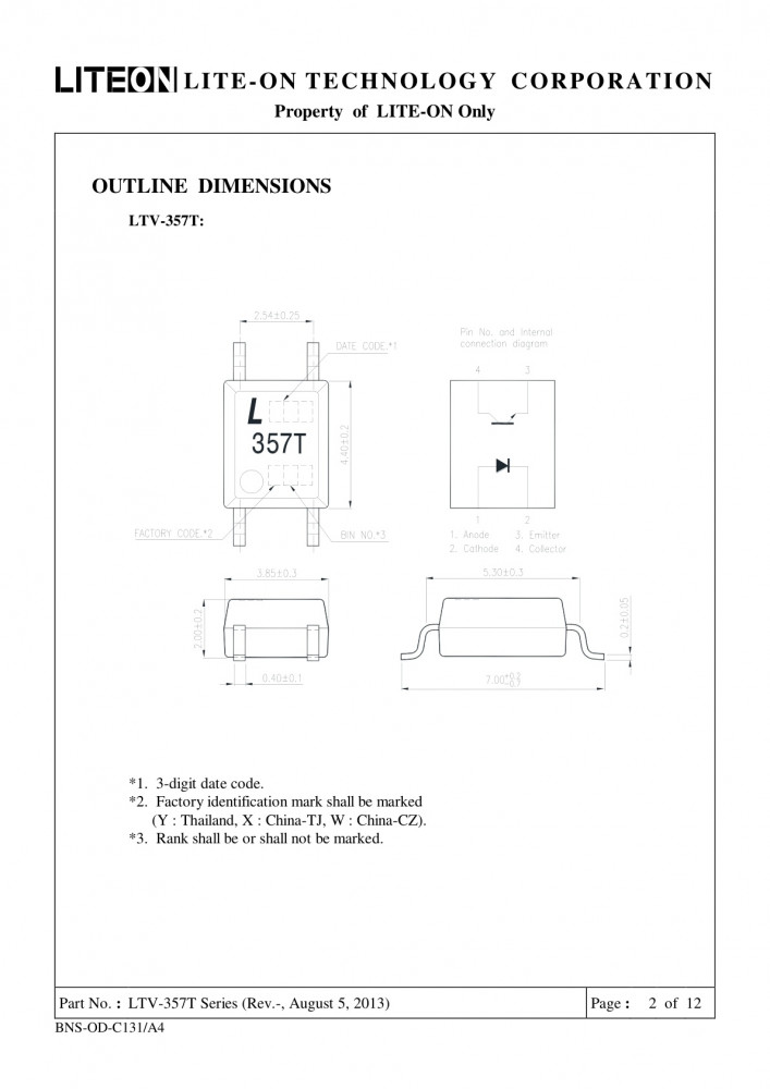 LTV-357T-D datasheet page 2