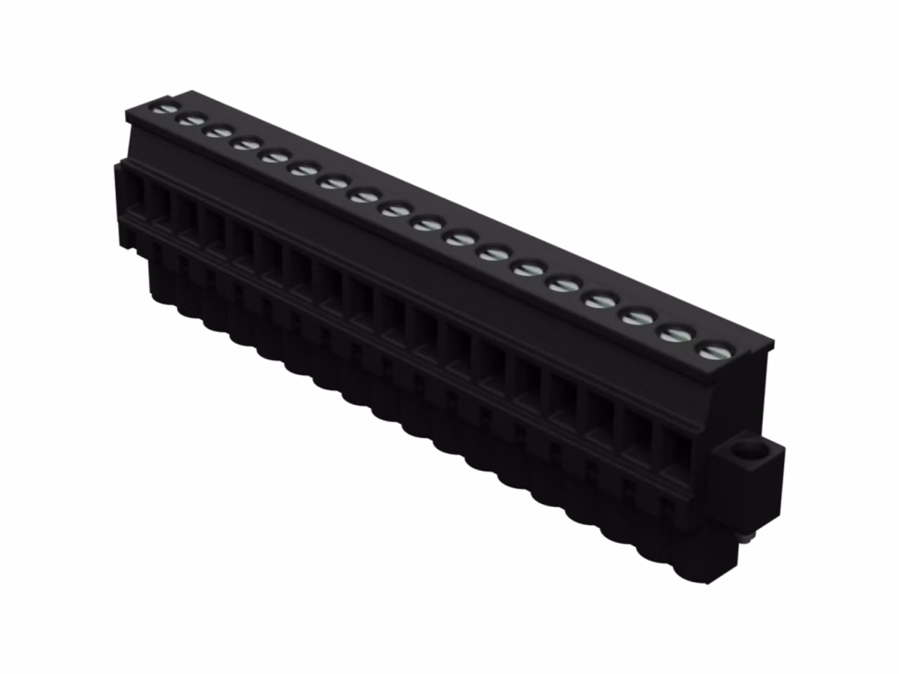 5.00mm Pitch Eurostyle Vertical Plug, with Retention Screws and Reverse Imprinting, Rear Wire Entry, Black, 18 Circuits for sale