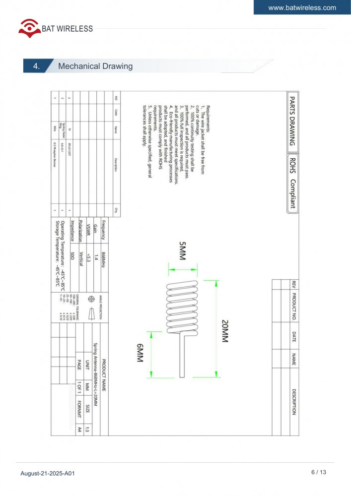 BW868SNX20-5Z6 datasheet page 6