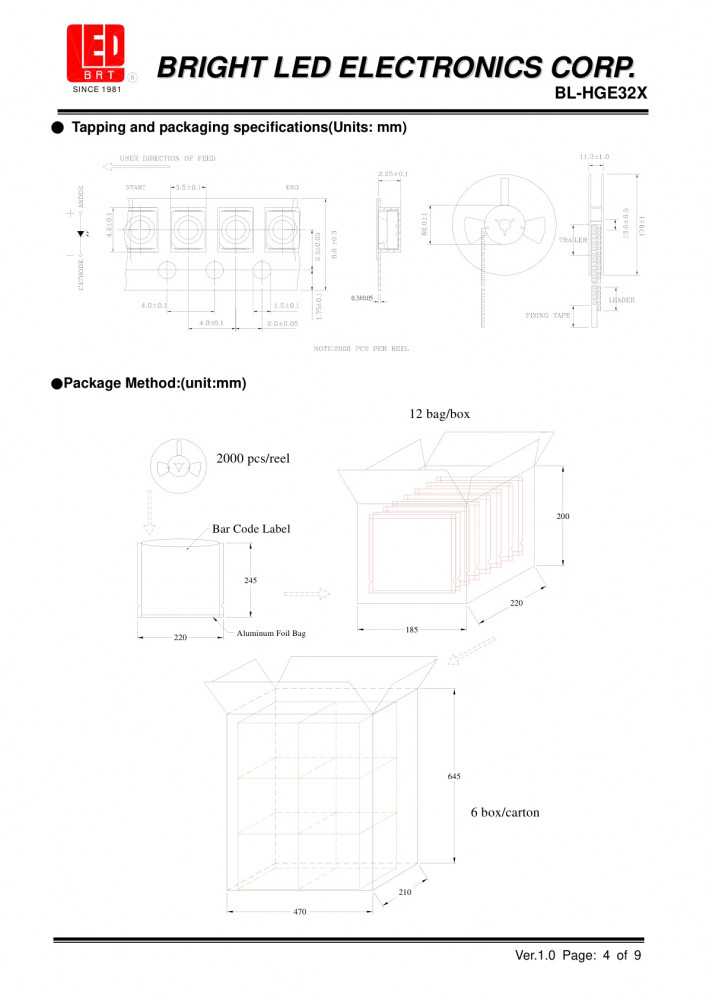 BL-HGE32X datasheet page 3