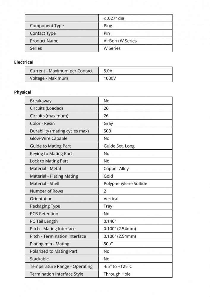 WTAV26PD9SYL technical document page 2