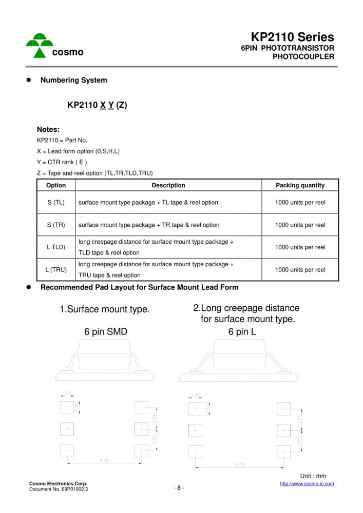 KP2110 datasheet page 8