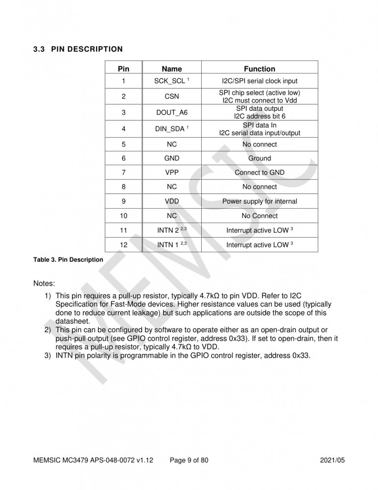 MC3479 technical document page 9
