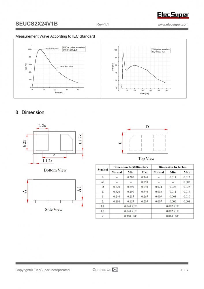 SEUCS2X24V1B datasheet page 5