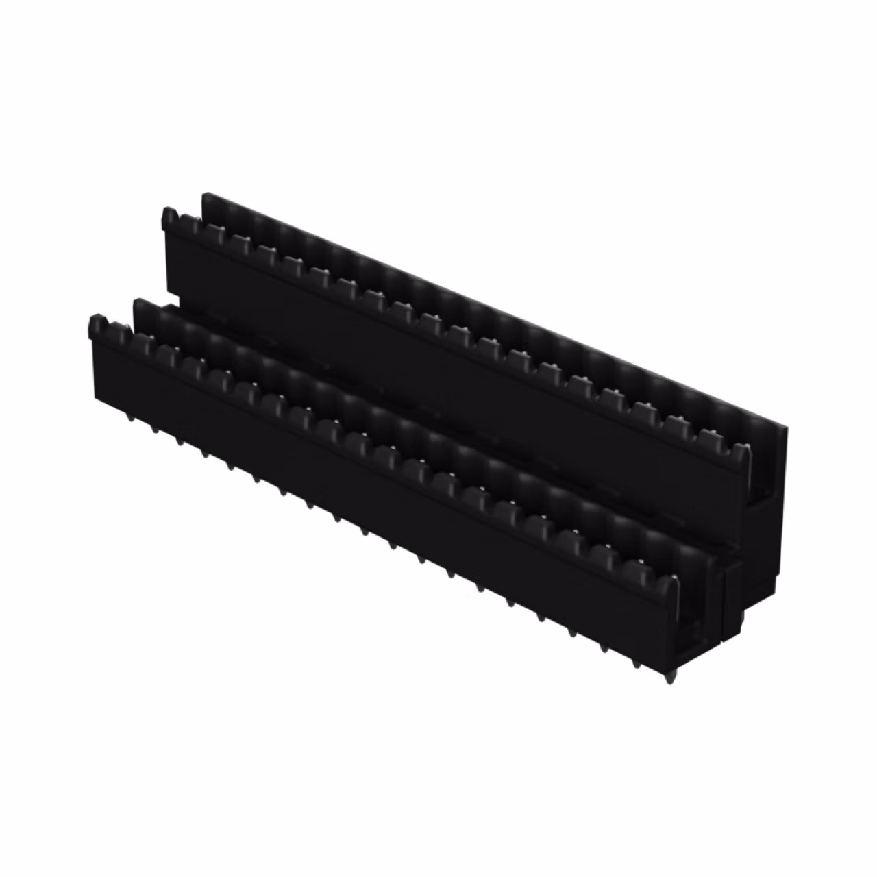5.00mm Pitch Eurostyle Vertical Dual Level PCB Header, Open Ends, 40 Circuits for sale