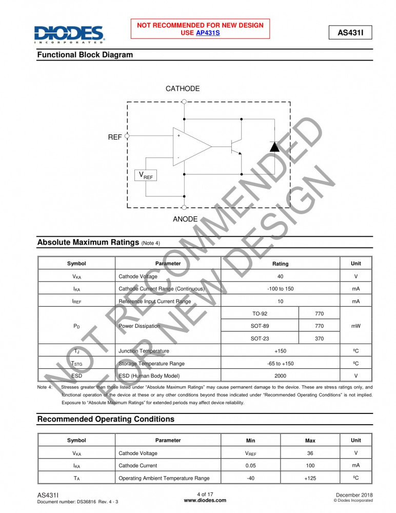 AS431I datasheet page 4