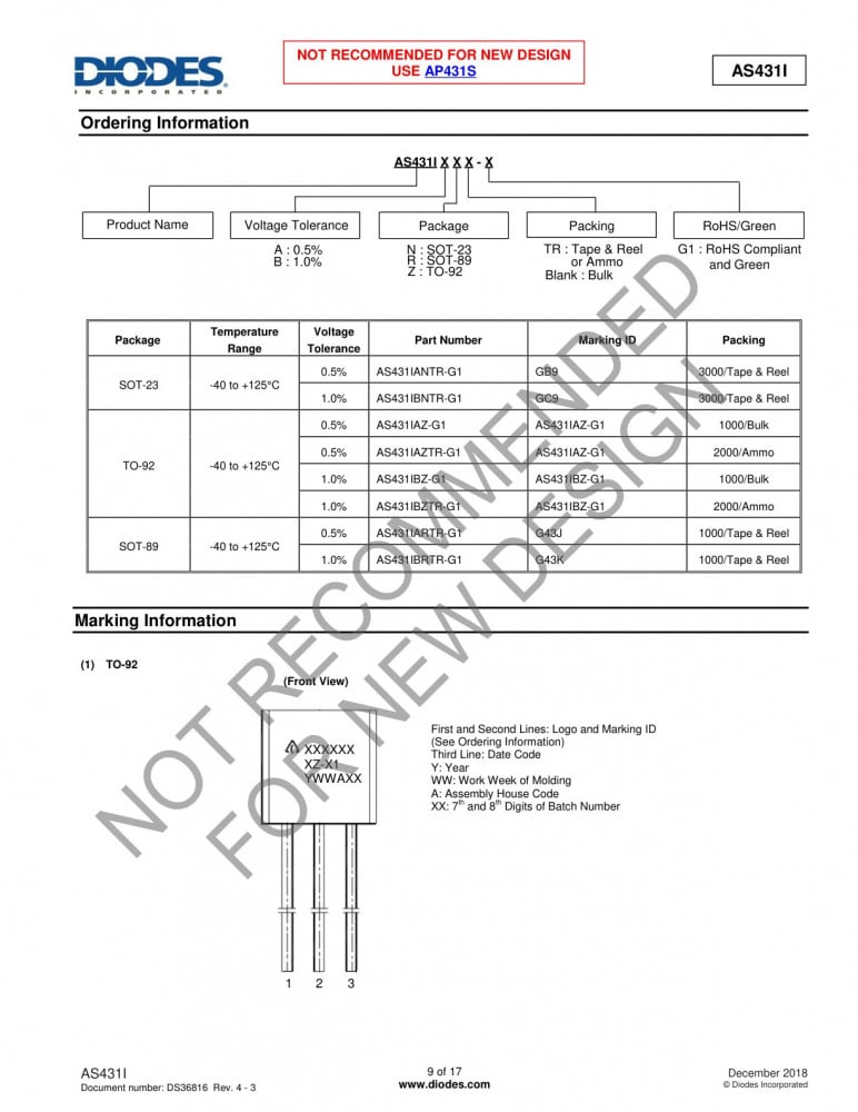 AS431I datasheet page 9