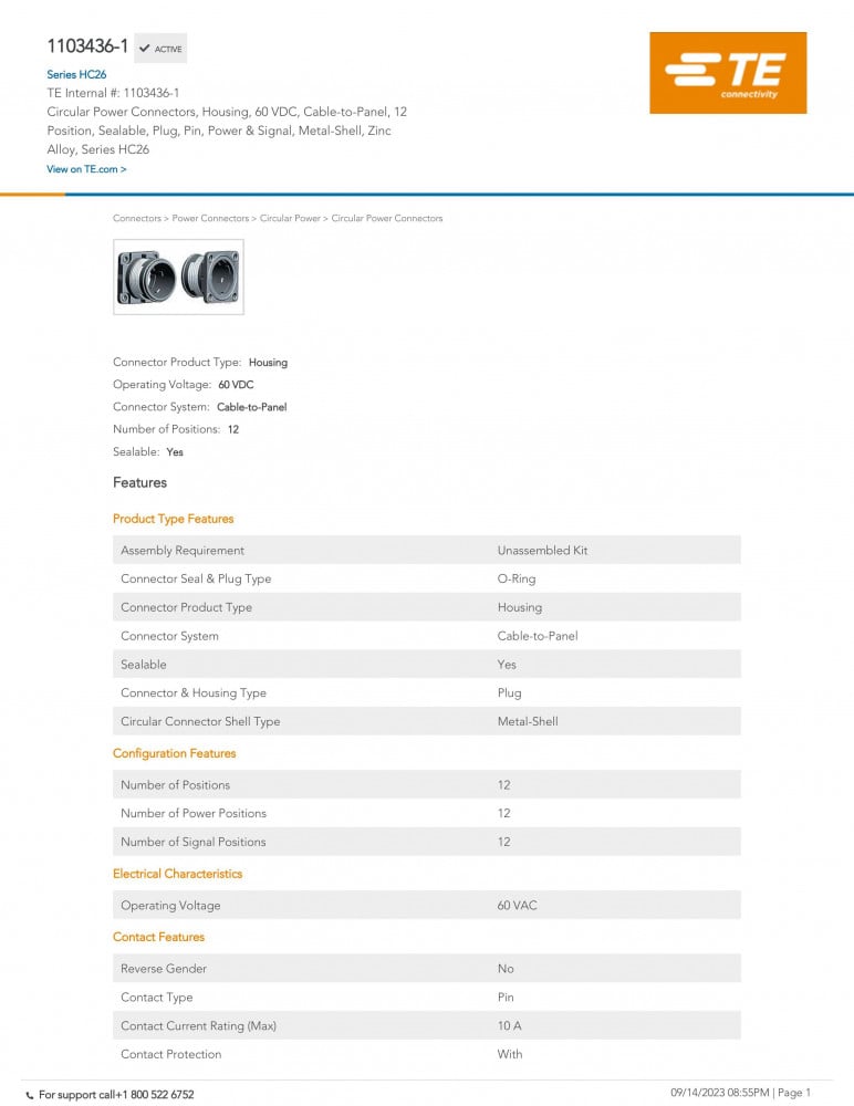 1103436-1 technical document page 1