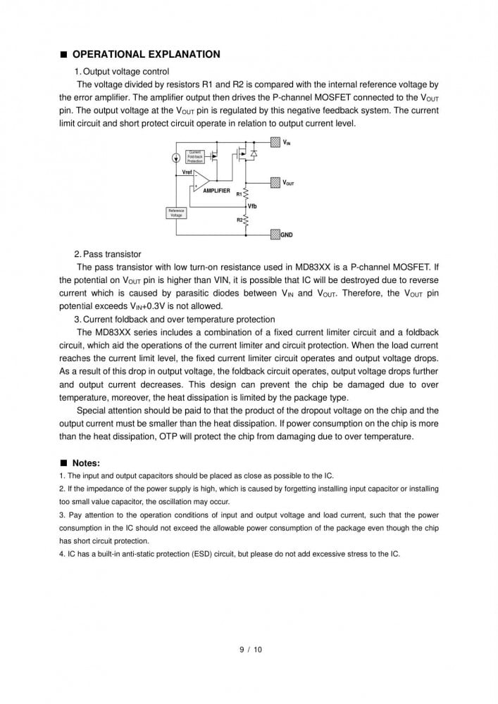 MD8353A datasheet page 9