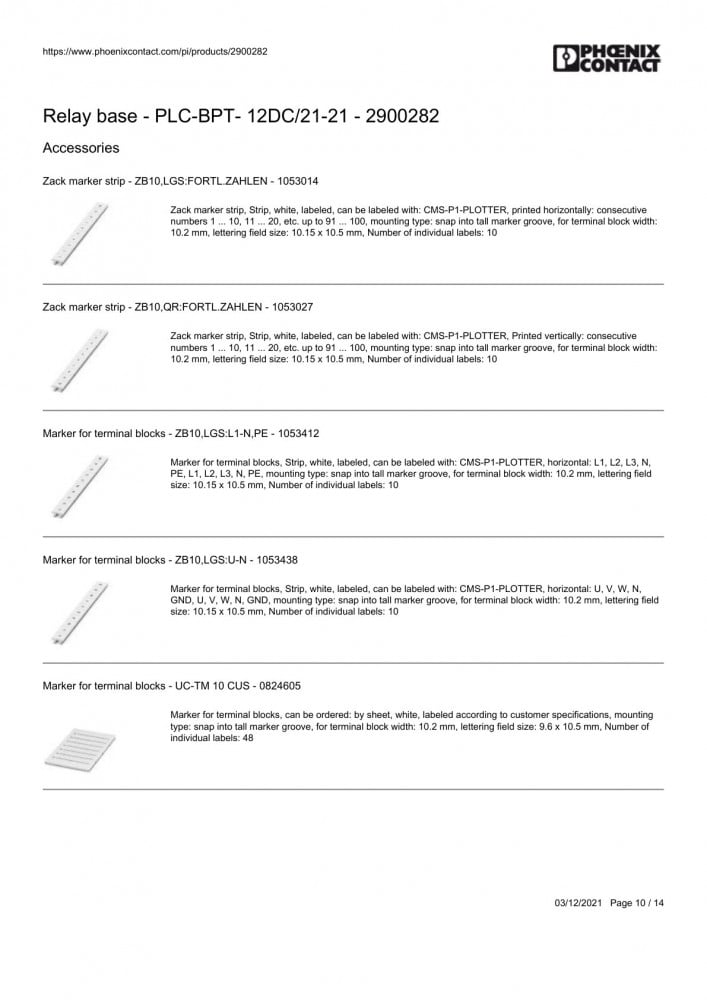 Phoenix Contact 2900282 document page 10
