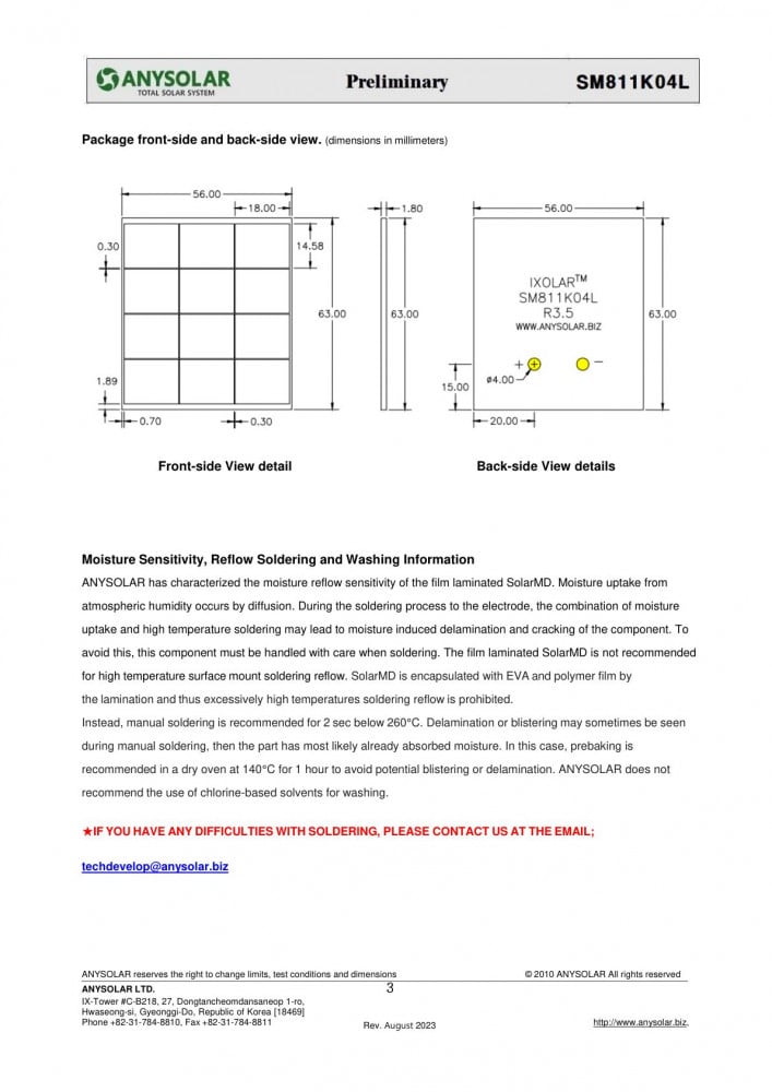 SM811K04L technical document page 3