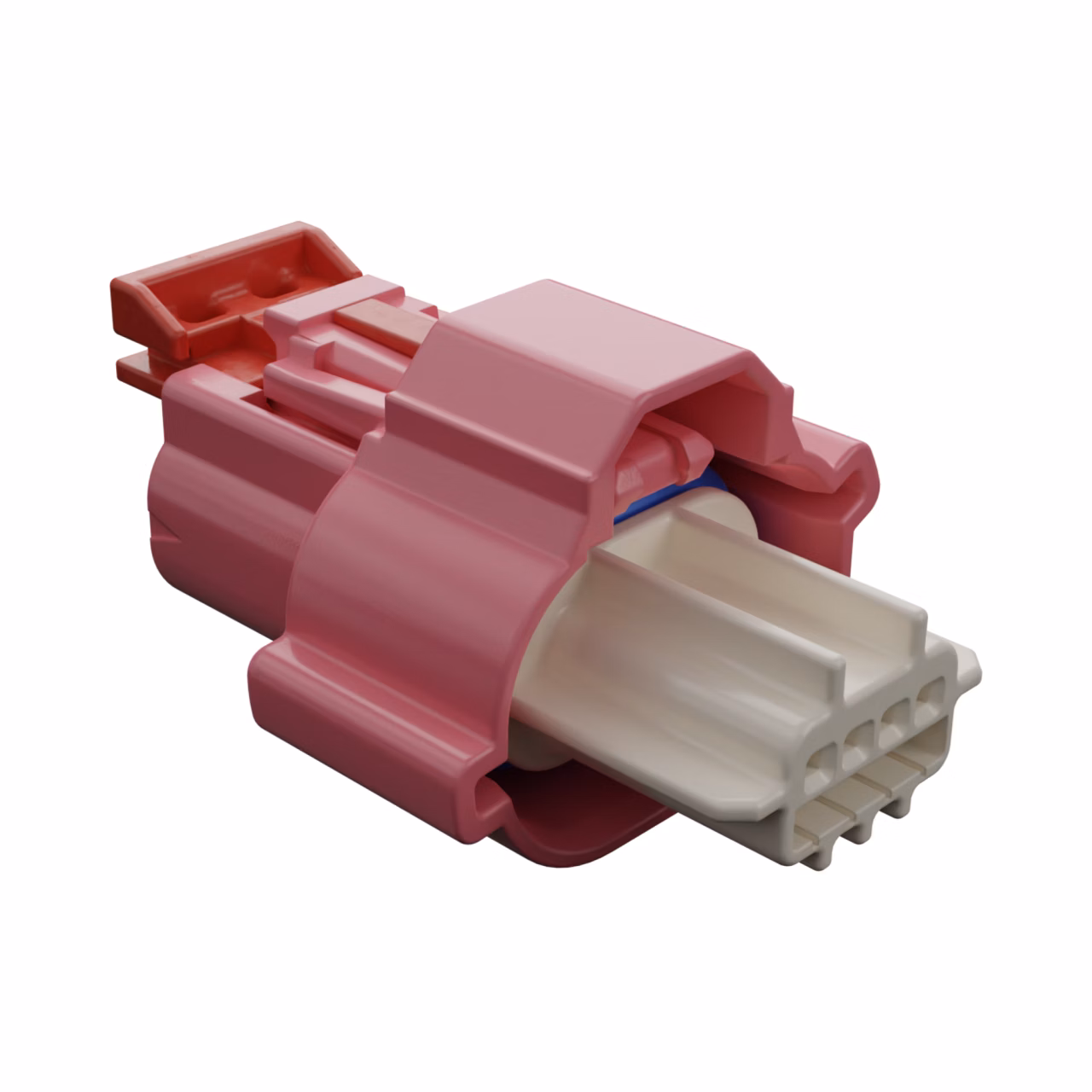 Squba Sealed Receptacle Assembly with CPA, 1.80mm Pitch, Single Row, 4 Circuits, Mint