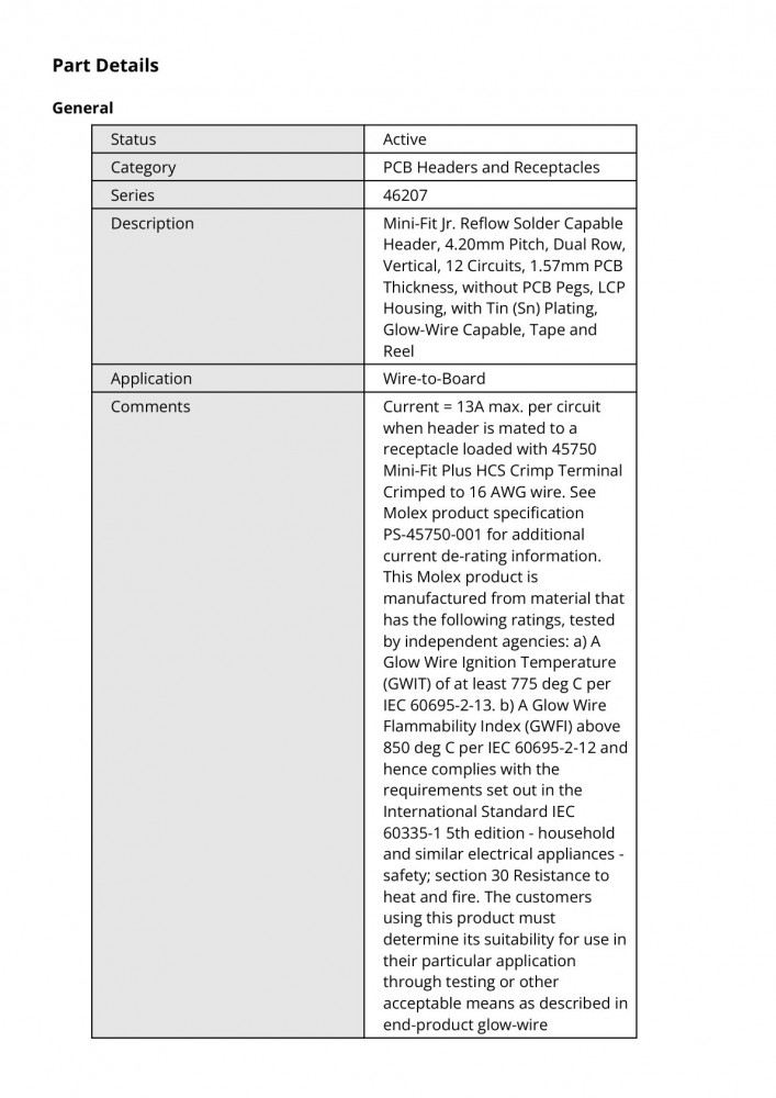 MOLEX 462074012 technical document image, page 2