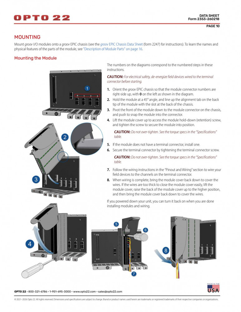 GRV-MM1001-10 datasheet page 10