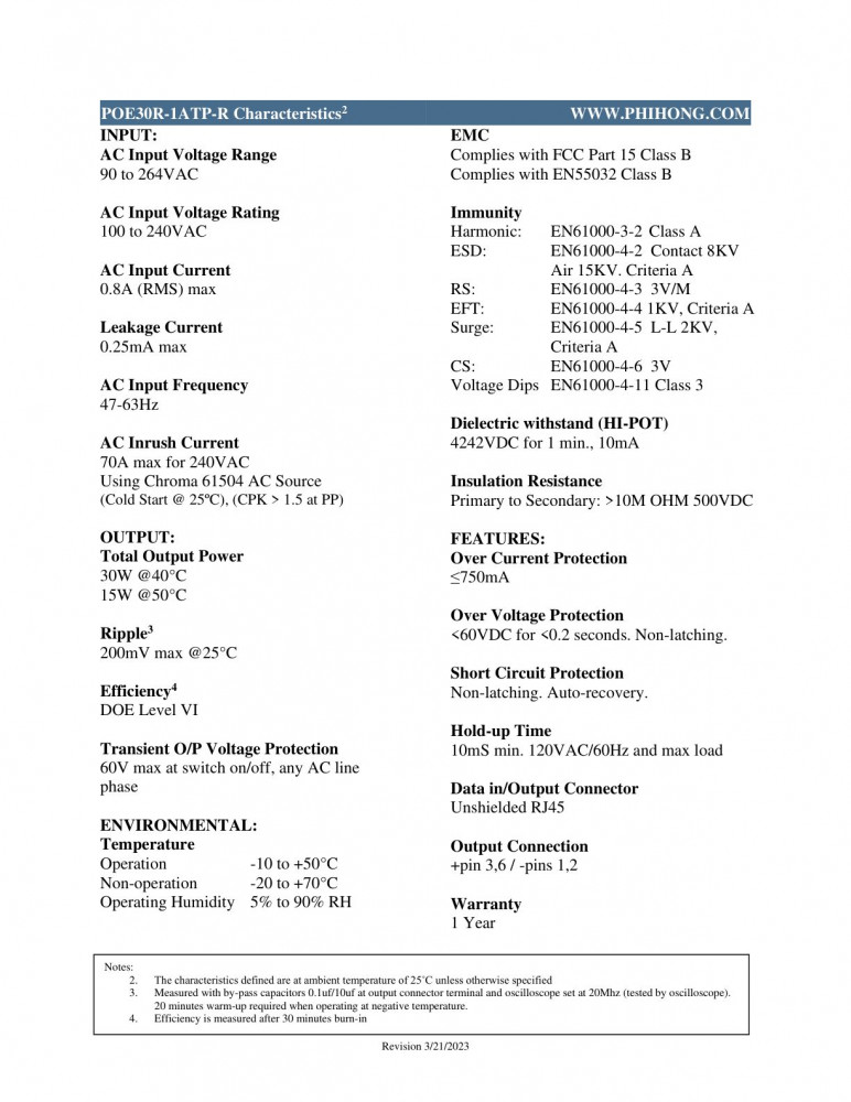 POE30R-1ATP-R product document, page 2