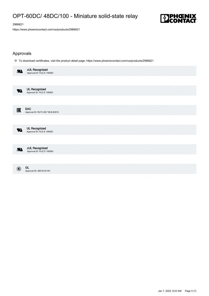 2966621 product documentation page 5