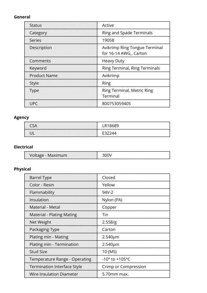 MOLEX 190580047 product document page 2