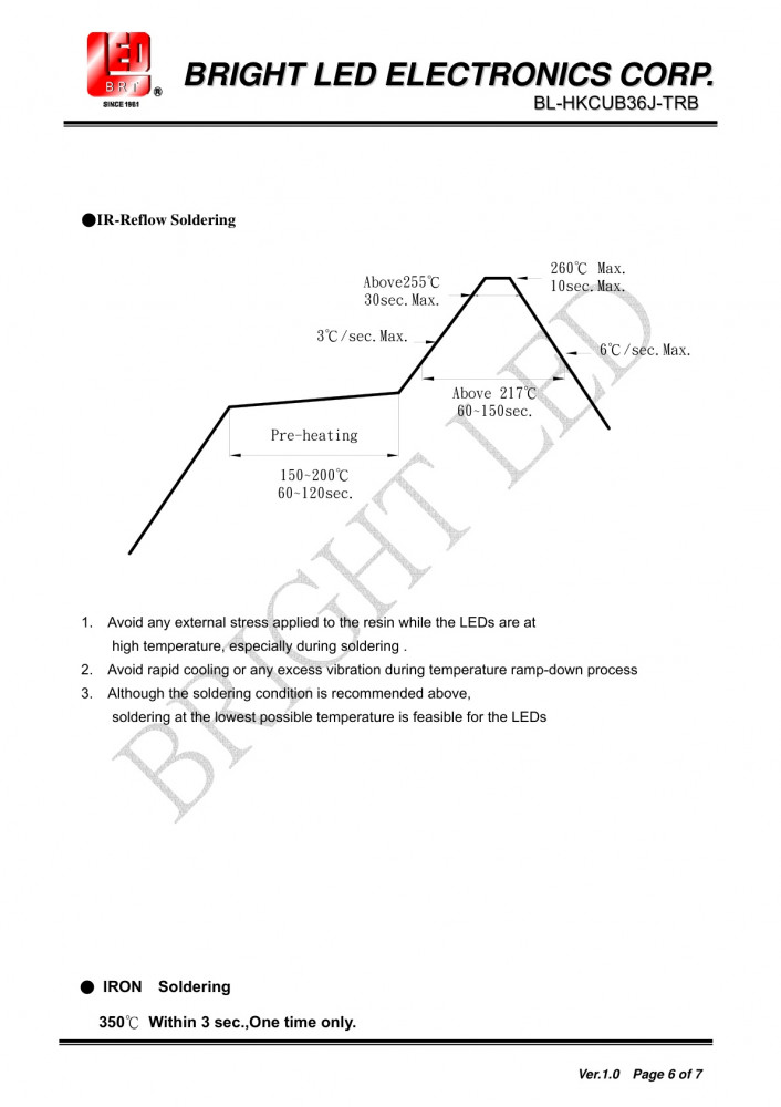 BL-HKCUB36J-TRB datasheet page 7