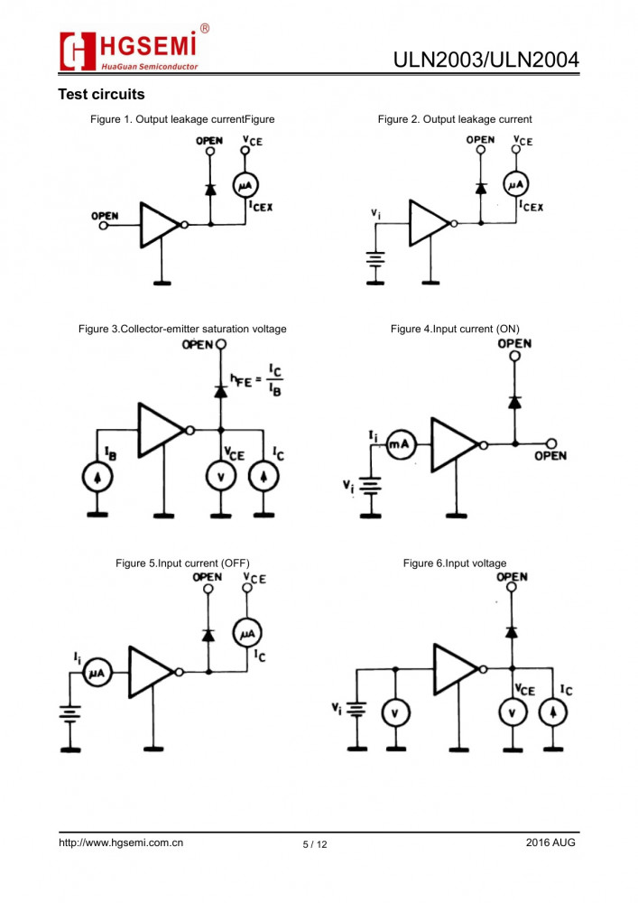 ULN2004N datasheet page 5