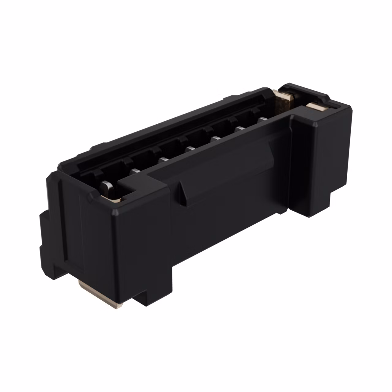 1.50mm Pitch, Micro-Lock Plus PCB Header, Single Row, Right Angle, Surface Mount, Tin-Bismuth Plating, Positive Lock, 7 Circuits, Black for sale