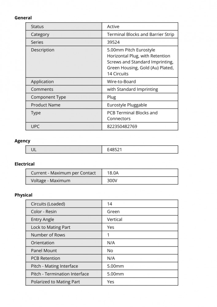 MOLEX 395245614 technical document image 2
