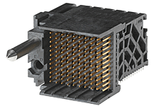 Impact 100 Ohm 4 Pair RAM Right-Angle Header, Left Guided, Open Endwall,  10 Columns, 120 Circuits, Pin Length 4.90mm, Plated Through Hole Dimension 0.46mm, Lead Free for sale