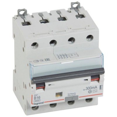 RCBO 1P+N 32A 230V~ - 10kA breaking capacity - 30mA AC type earth leakage - Neutral right-hand, C curve
